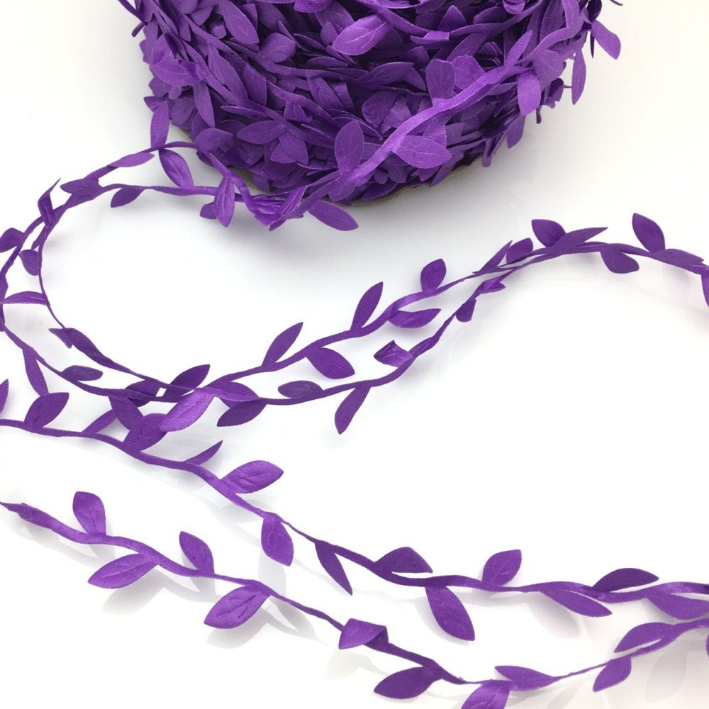 Amazon.com: FQTANJU 10 Yards Leaf Ribbon, Purple