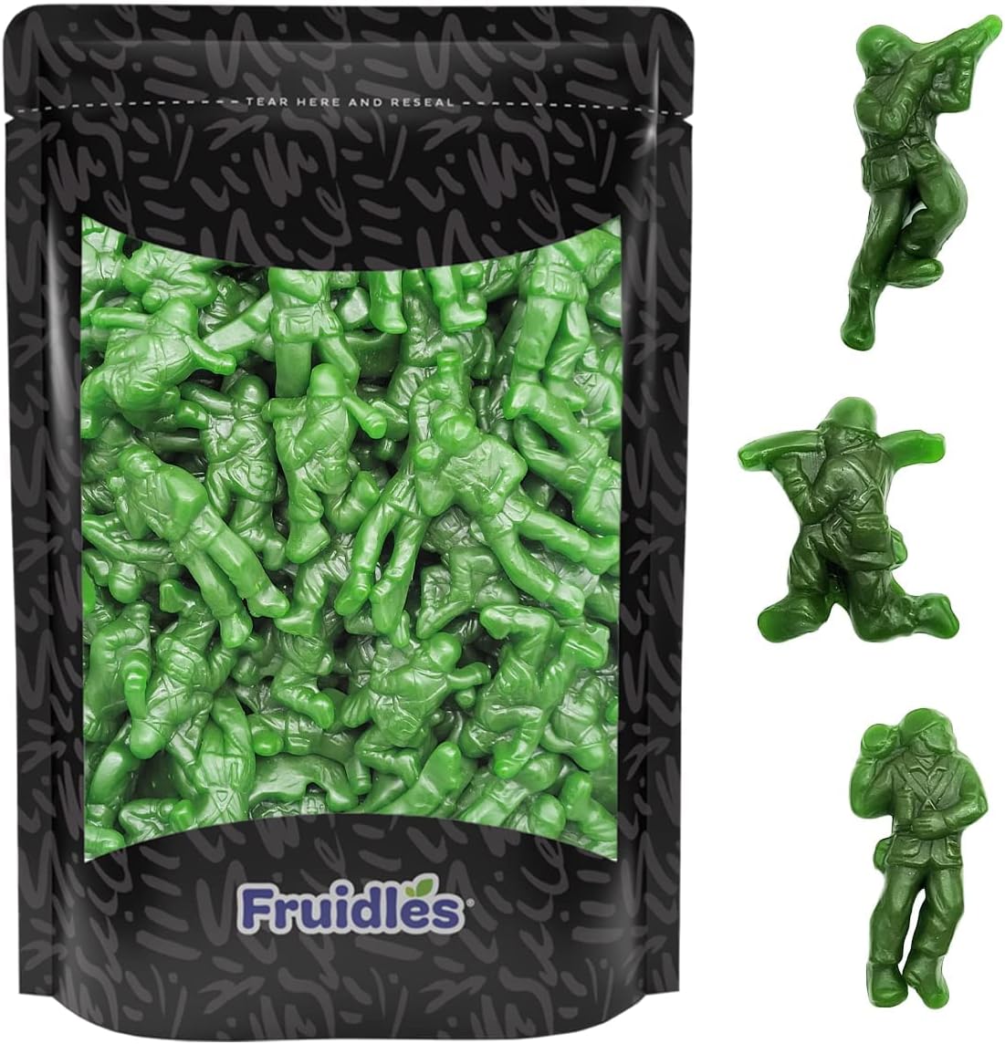 Amazon.com : Fruidles Patriotic U.S Army Guys Gummi Candy Military ...