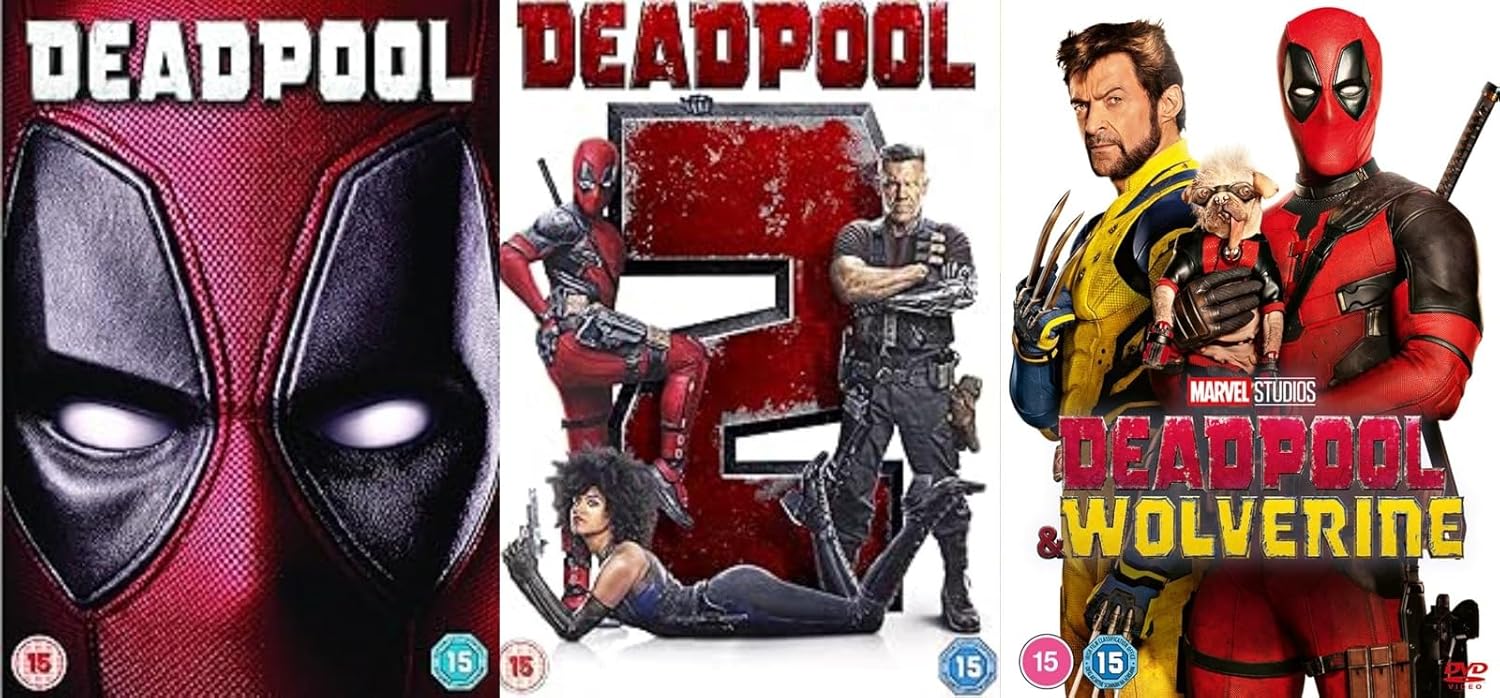 Deadpool 3 Film Collection DVD - Deadpool / Deadpool 2 / Deadpool ...