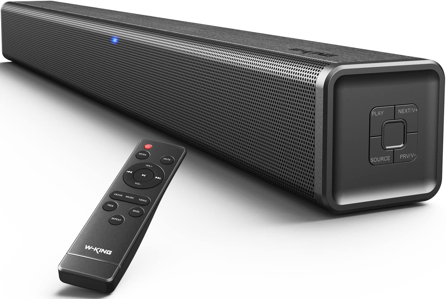 Amazon.com: W-KING 70W Wireless Sound Bars for TV with Subwoofer (Bulit ...