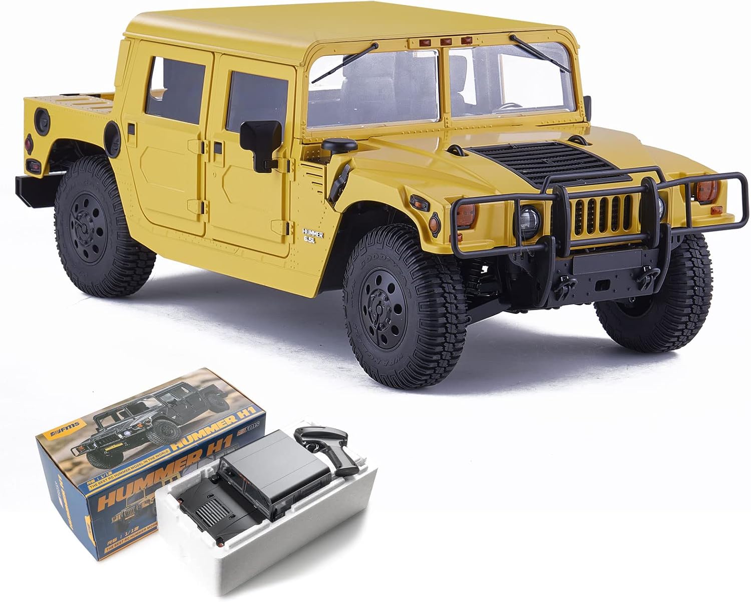 Amazon.com: WOWRC FMS 1/12 HMMWV H1 RC Crawler, 2/4WD Switch Off-Road ...