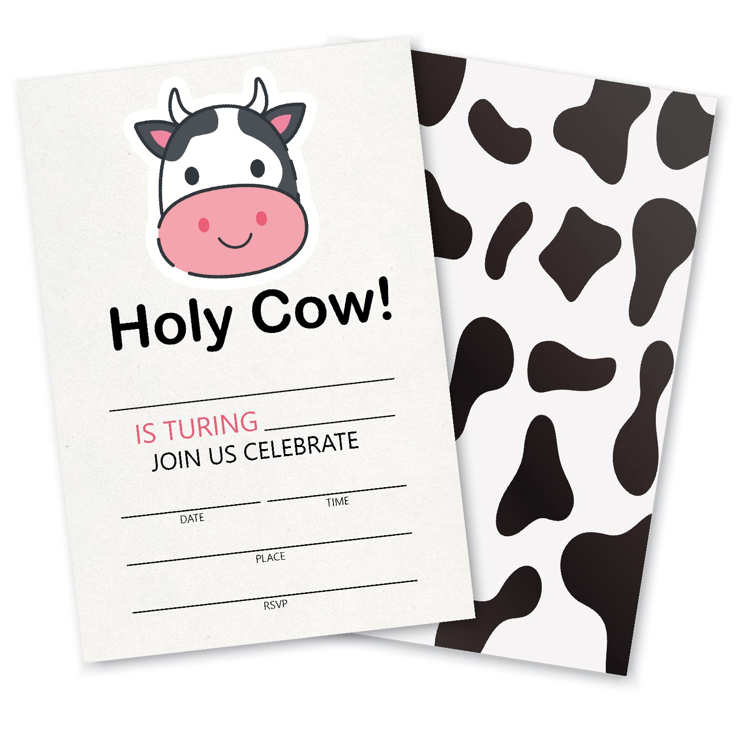 Cow Cute Baby Invitation