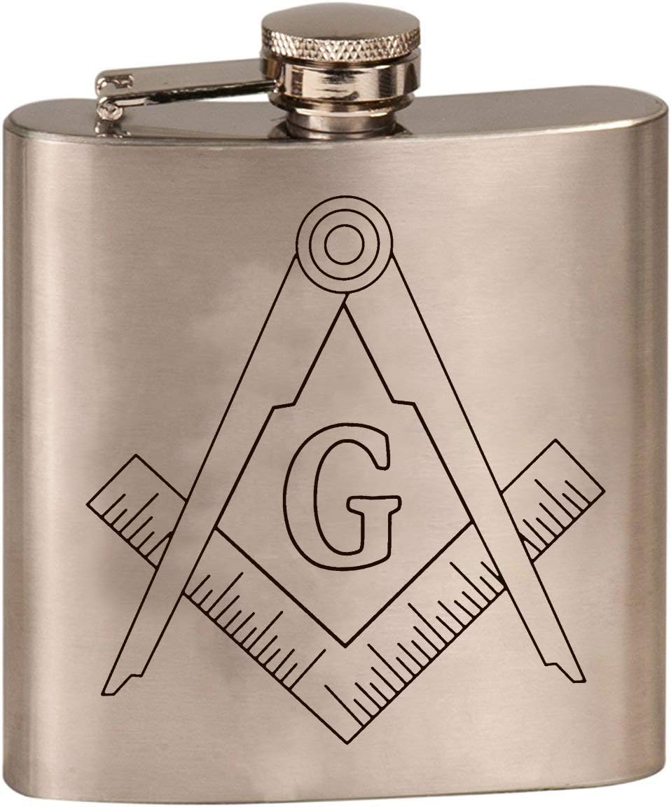 Amazon.com | Mason Masons Masonic Live Better Logo Symbols 6 oz ...