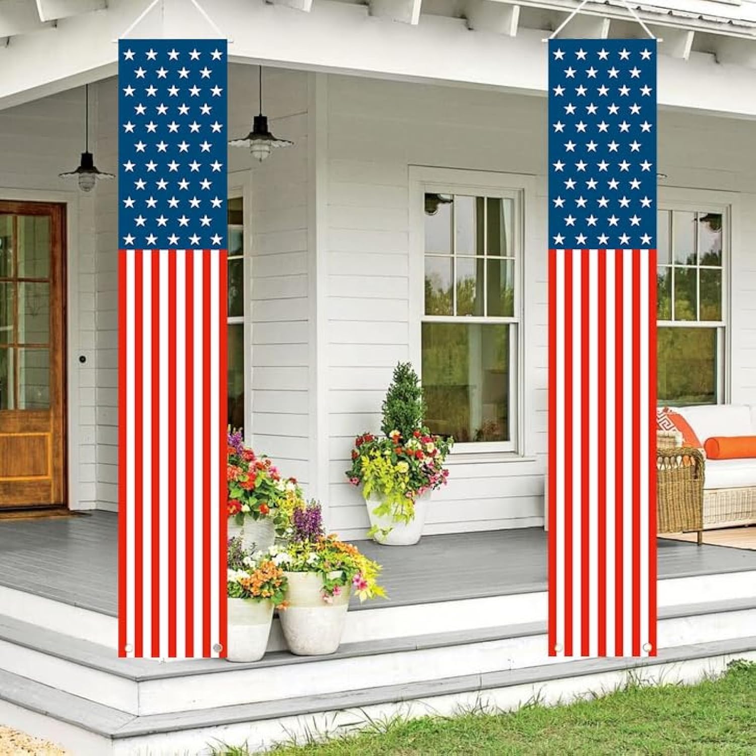 Amazon.com: Memorial Day Porch Banner 4th of July Patriotic Fourth of ...