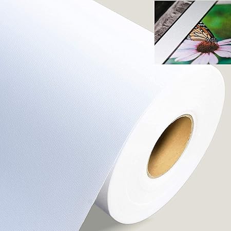 Amazon.com: Canvas Roll for Wide Format Inkjet Printer, Polyester Paper ...