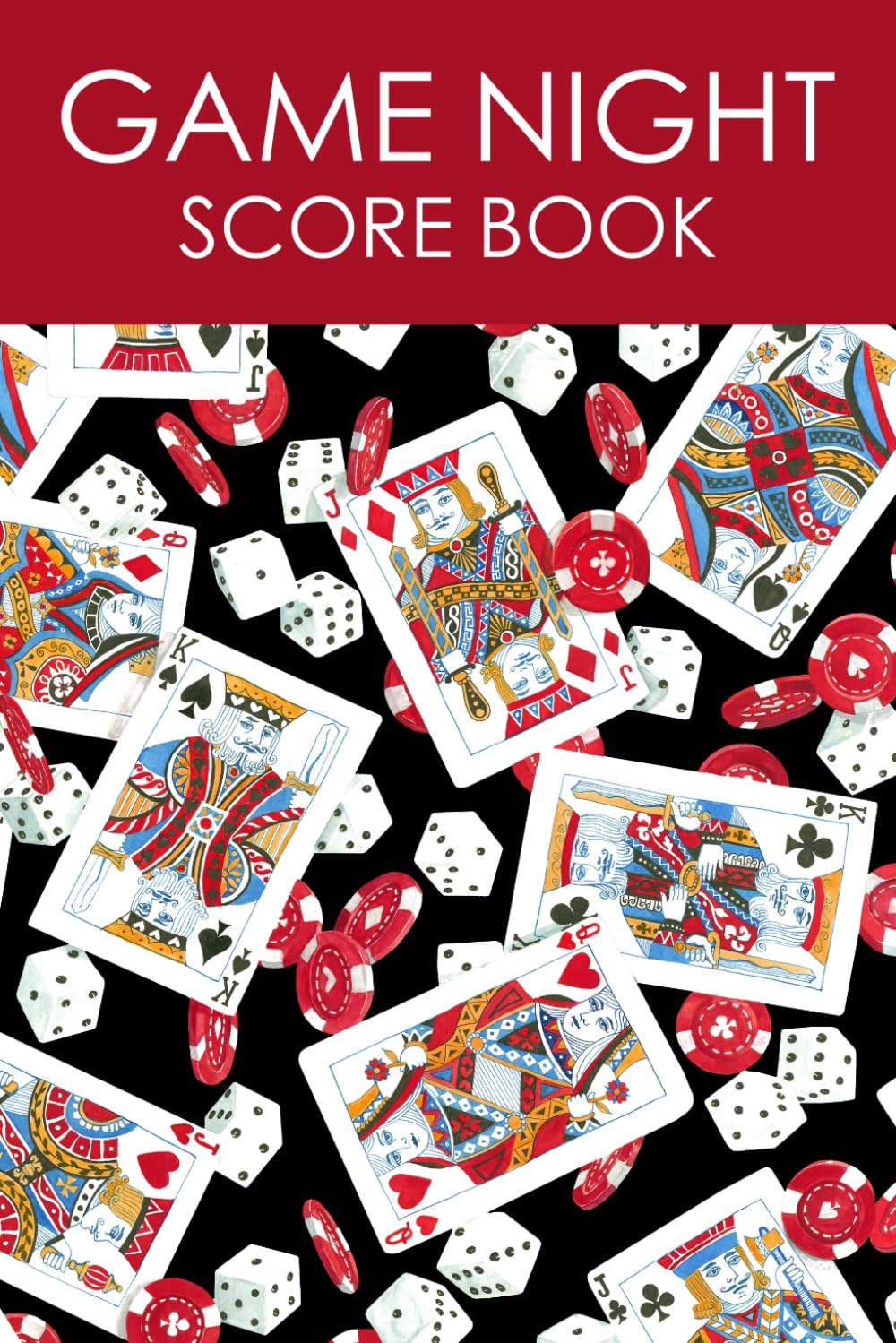 Game Night Score Book: Simple Score Sheets for Card Games, Board Games ...