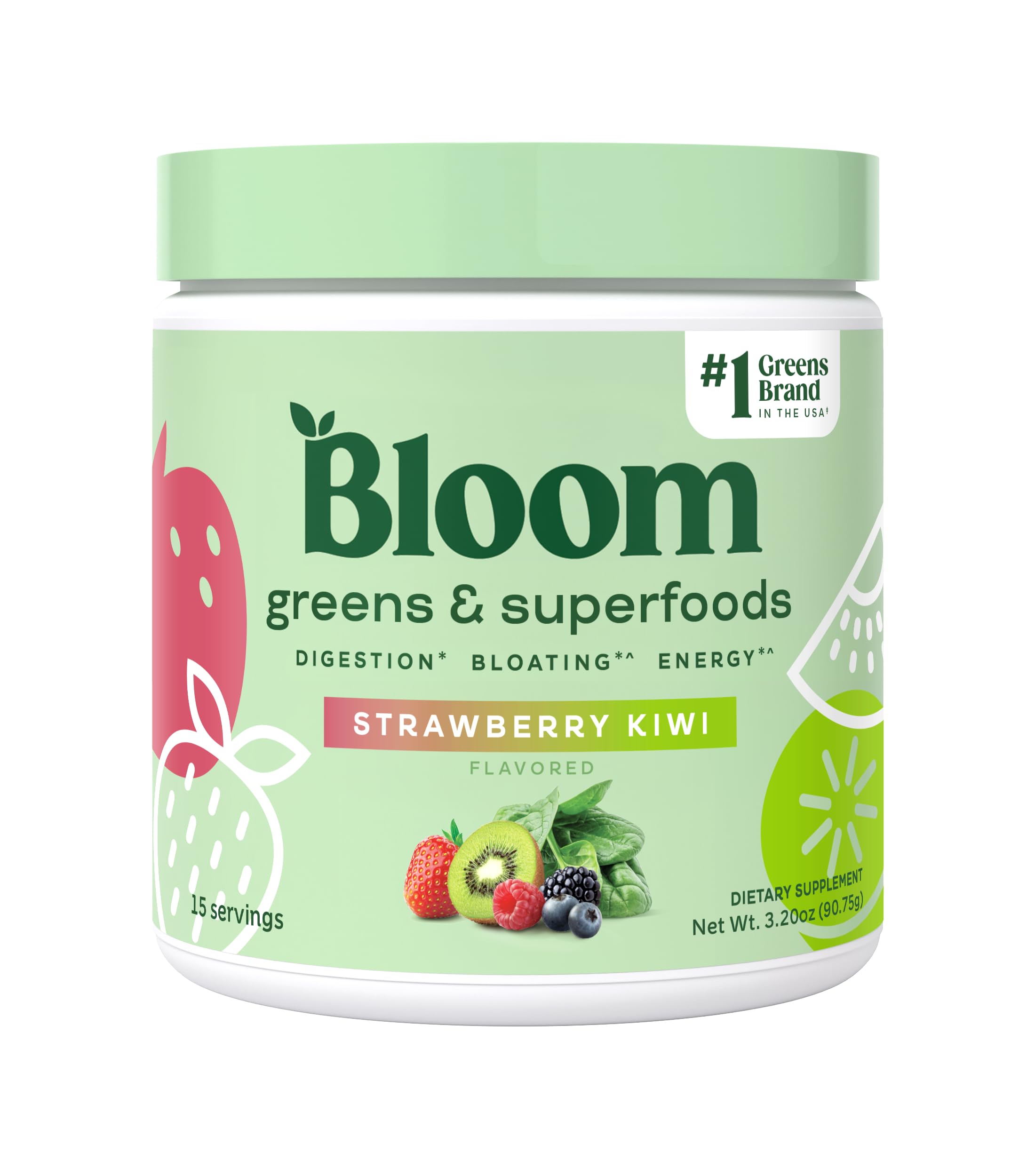 Amazon.com: Bloom Nutrition Superfood Greens Powder, Digestive Enzymes ...