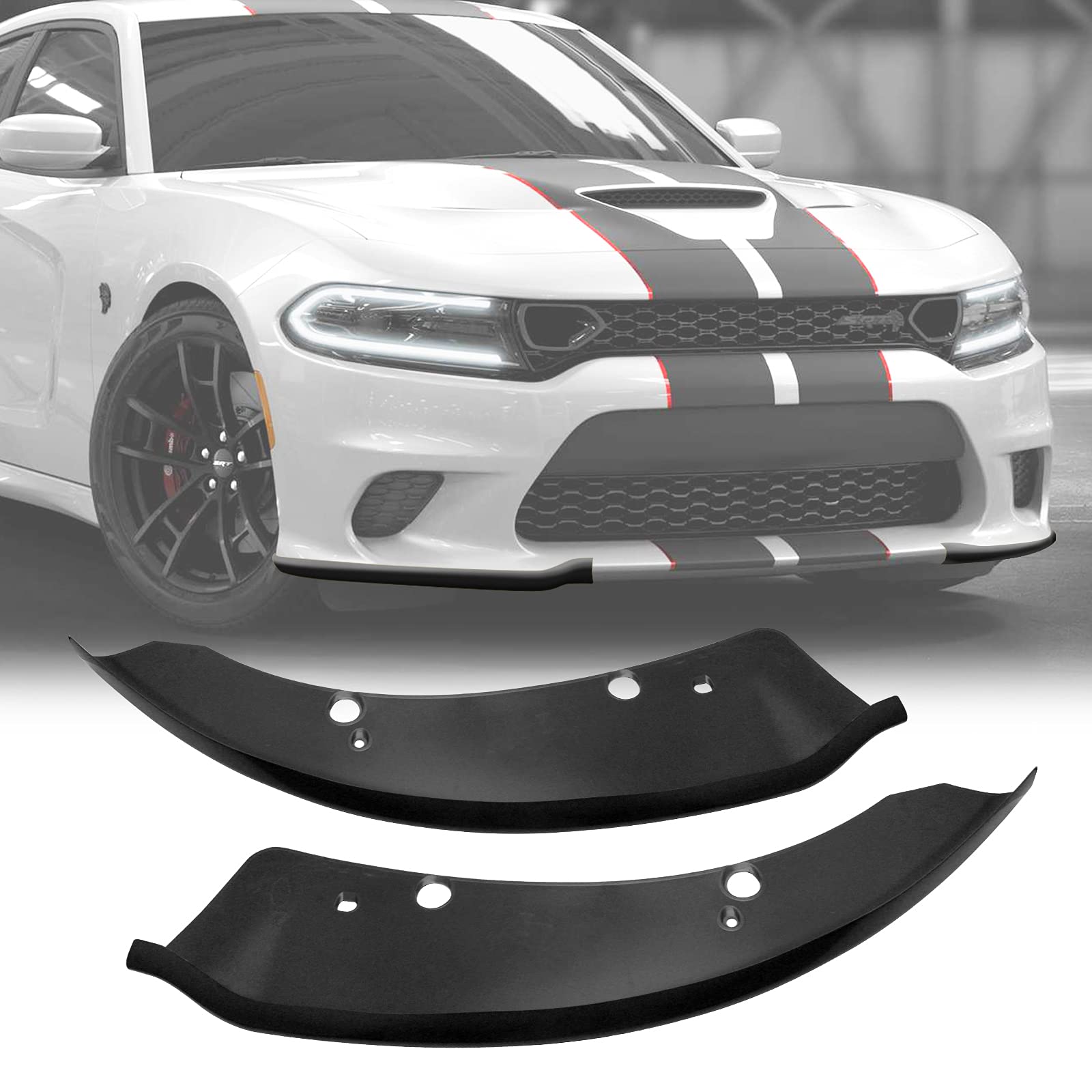 Somusen Front Bumper Lip Splitter Protector Compatible with Dodge ...
