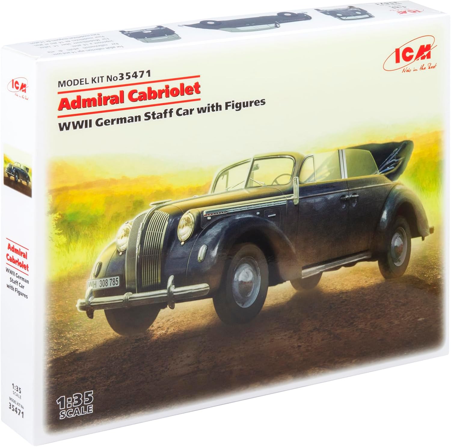 Amazon.com: ICM Models Admiral Cabriolet Building Kit