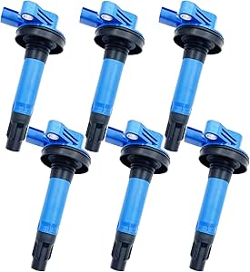 Amazon.com: GP POWER Ignition Coil Pack Set of 6 with 2 Pins Compatible with Ford Lincoln Edge ...