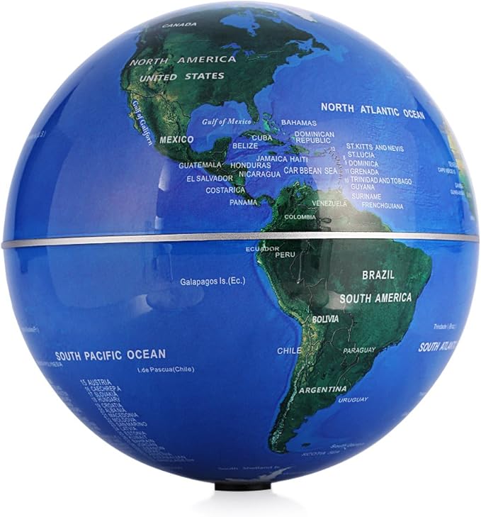 Amazon.com: Self Rotating Globe, 6" Auto-Spinning Rotary Globe ...