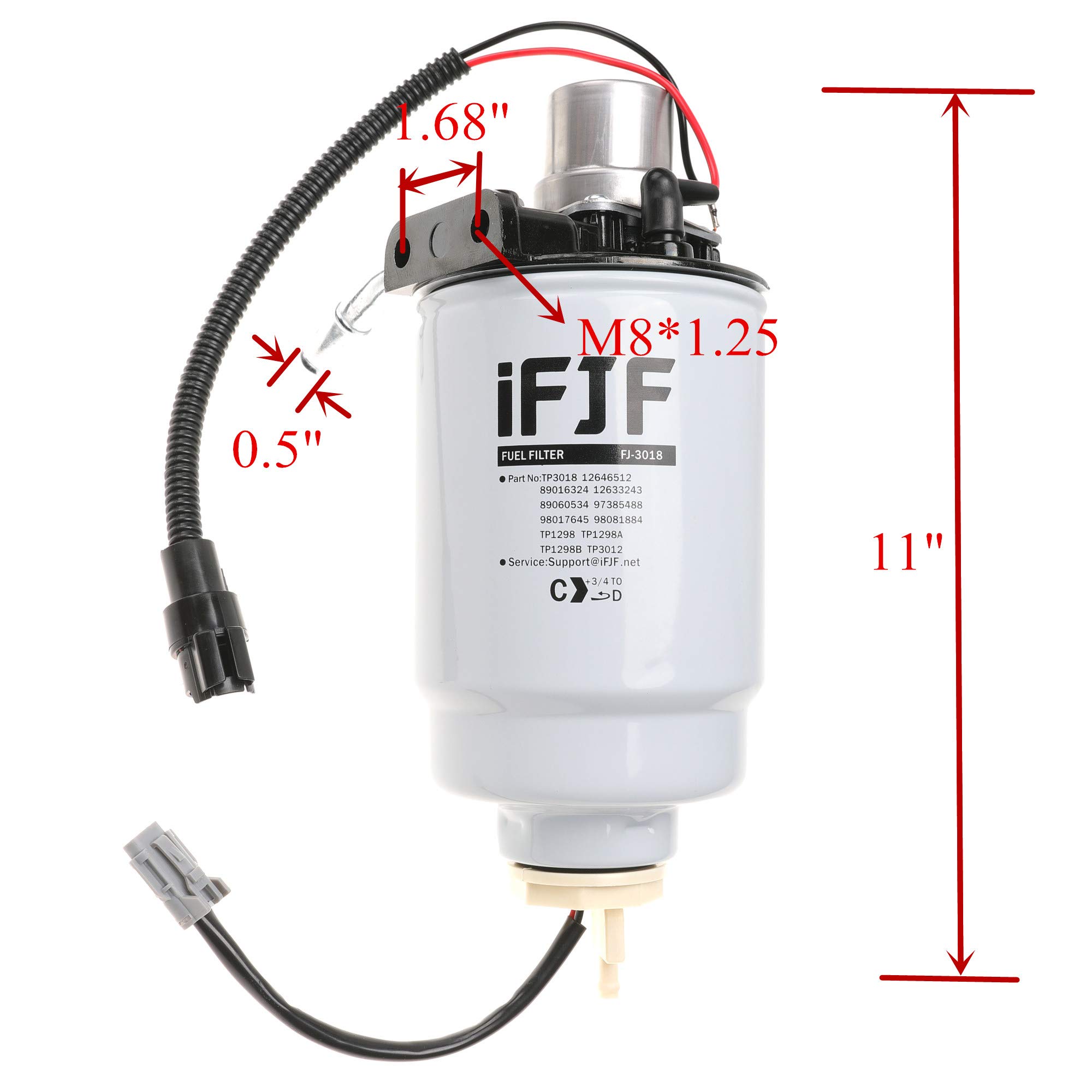Snapklik.com : iFJF 12642623 Fuel Filter Assembly Replacement For ...