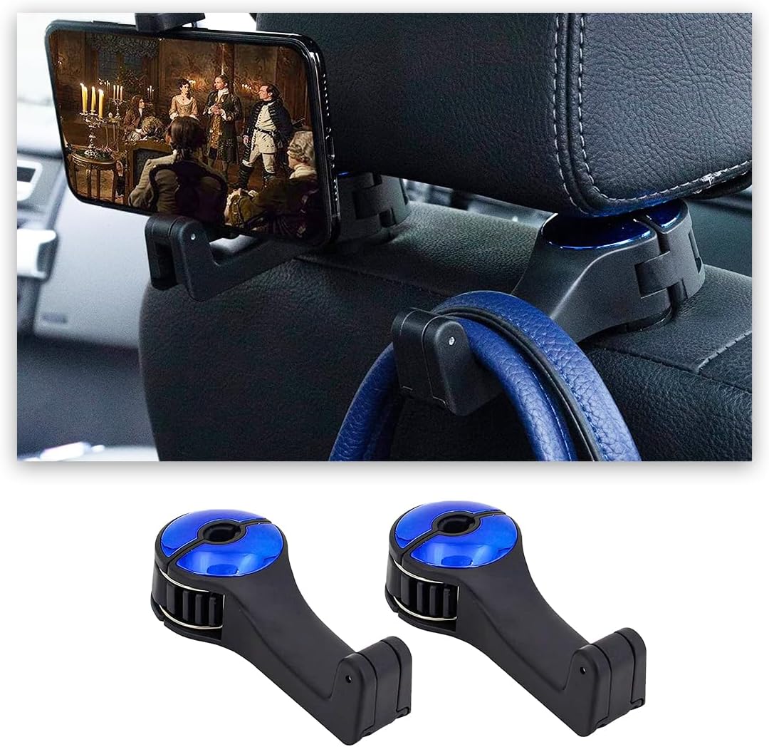 Amazon.com: Ziciner 2 PCS Car Seat Hooks for Purses and Bags with Phone ...