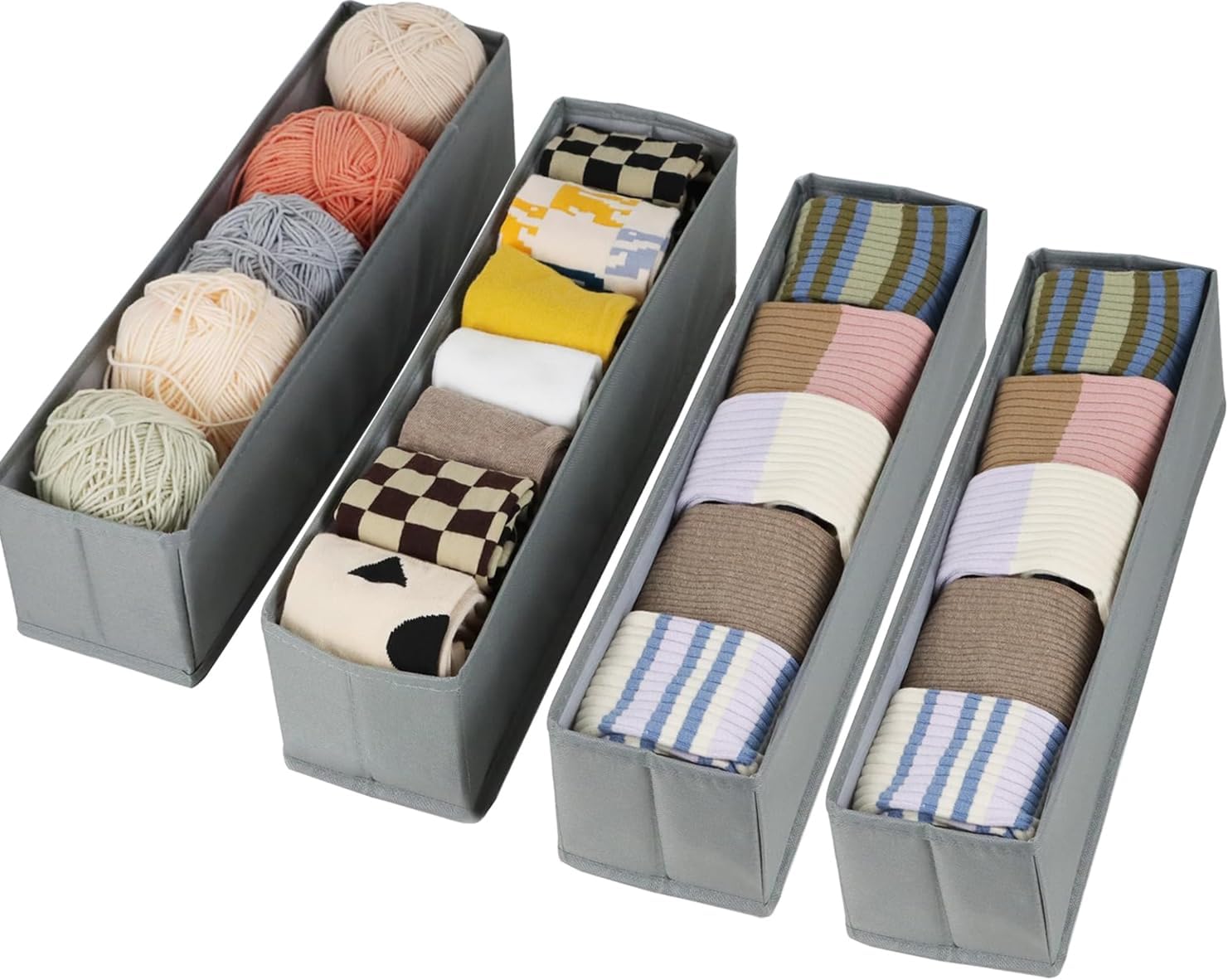 Underwear Storage Organiser Wardrobe Storage Boxes Drawer Dividers for ...