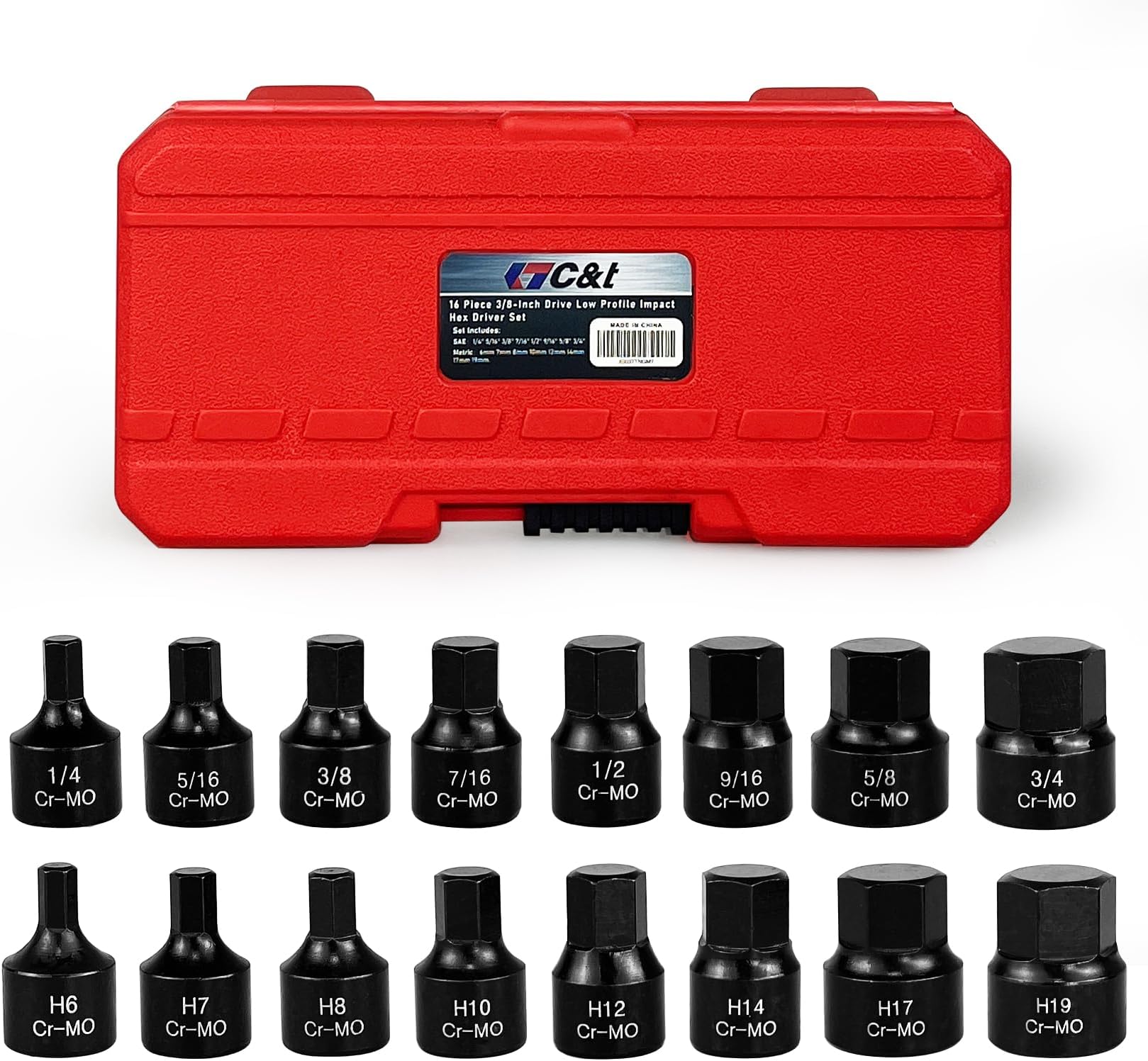 3/8" DR HEX ALLEN DRIVER IMPACT SOCKET SET + FREE SET! - Amazon.com