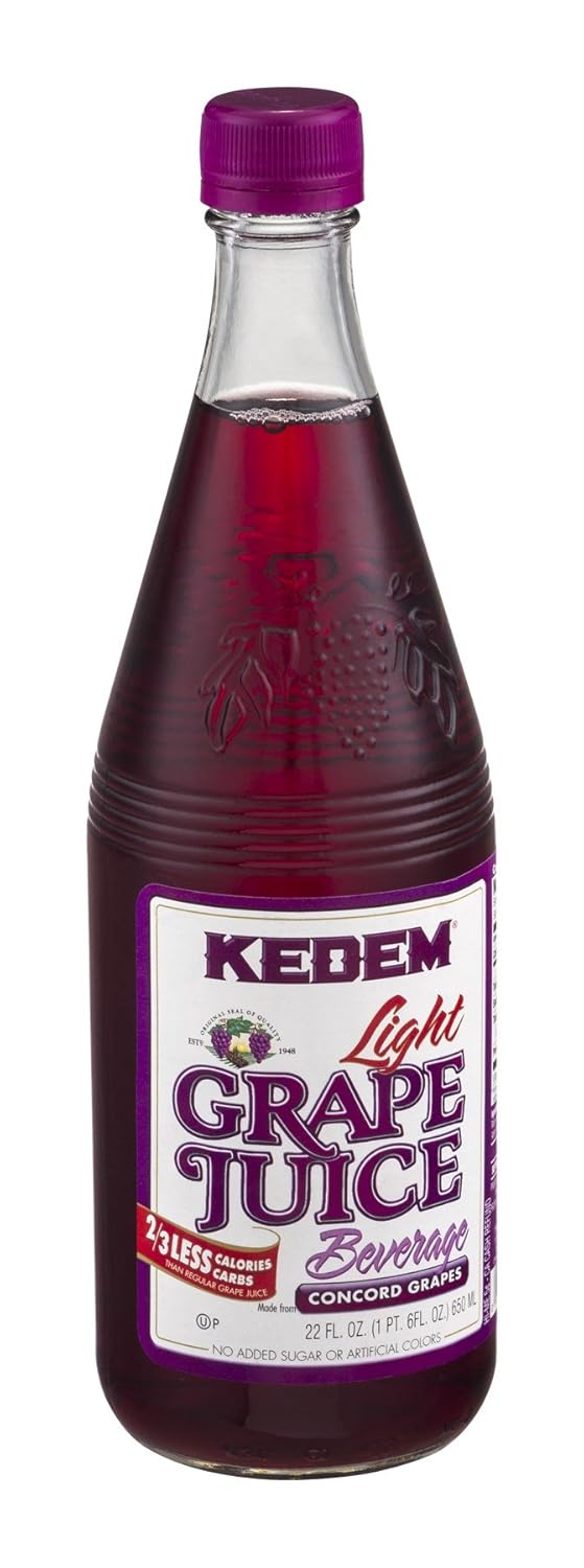 Amazon.com : Kedem Light Grape Juice Beverage, 22 Ounce - 12 per case ...