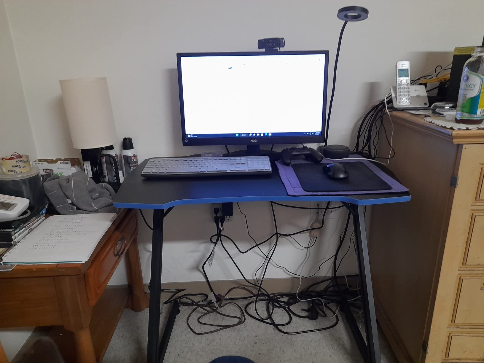 $10/mo - Finance Z Shaped Gaming Desk 39” Gaming Computer Desk with ...