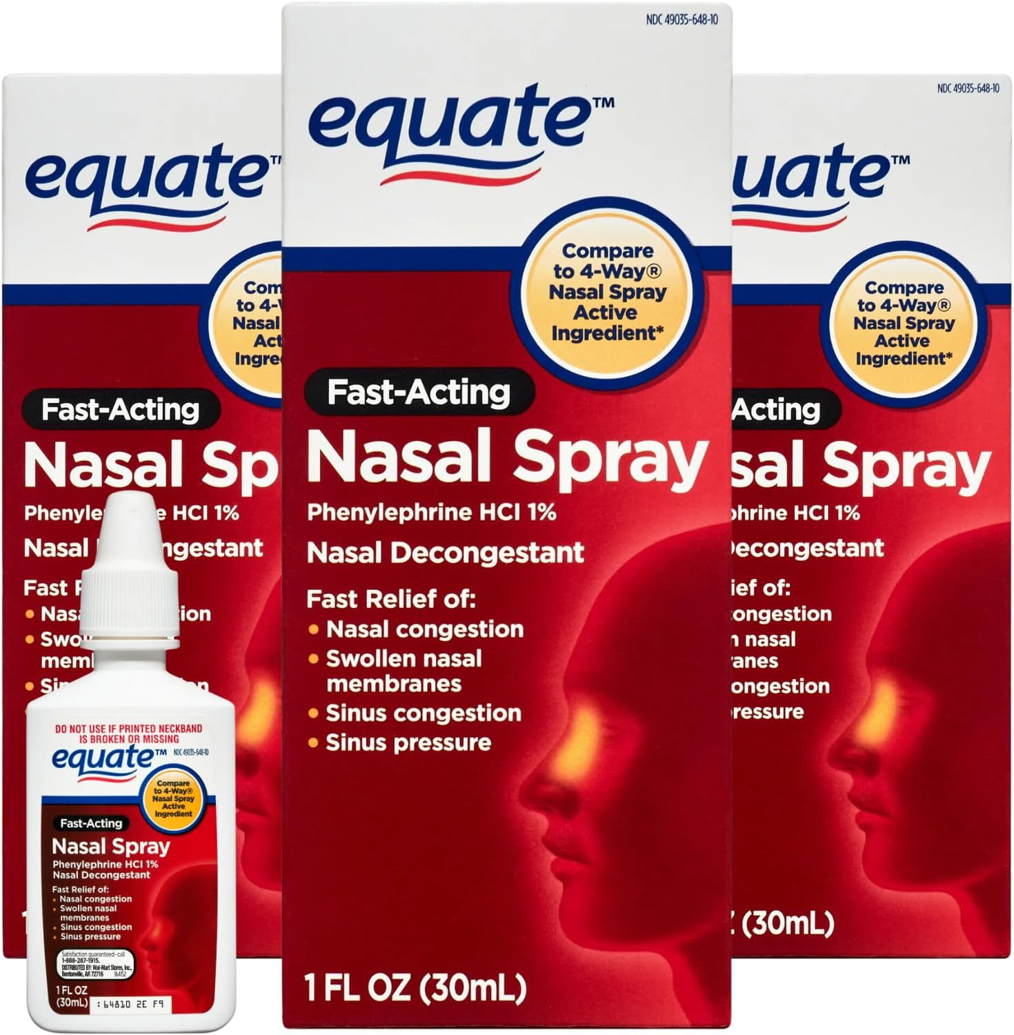 Amazon.com: Equate - Original Nasal Spray - Oxymetazoline Hydrochloride ...