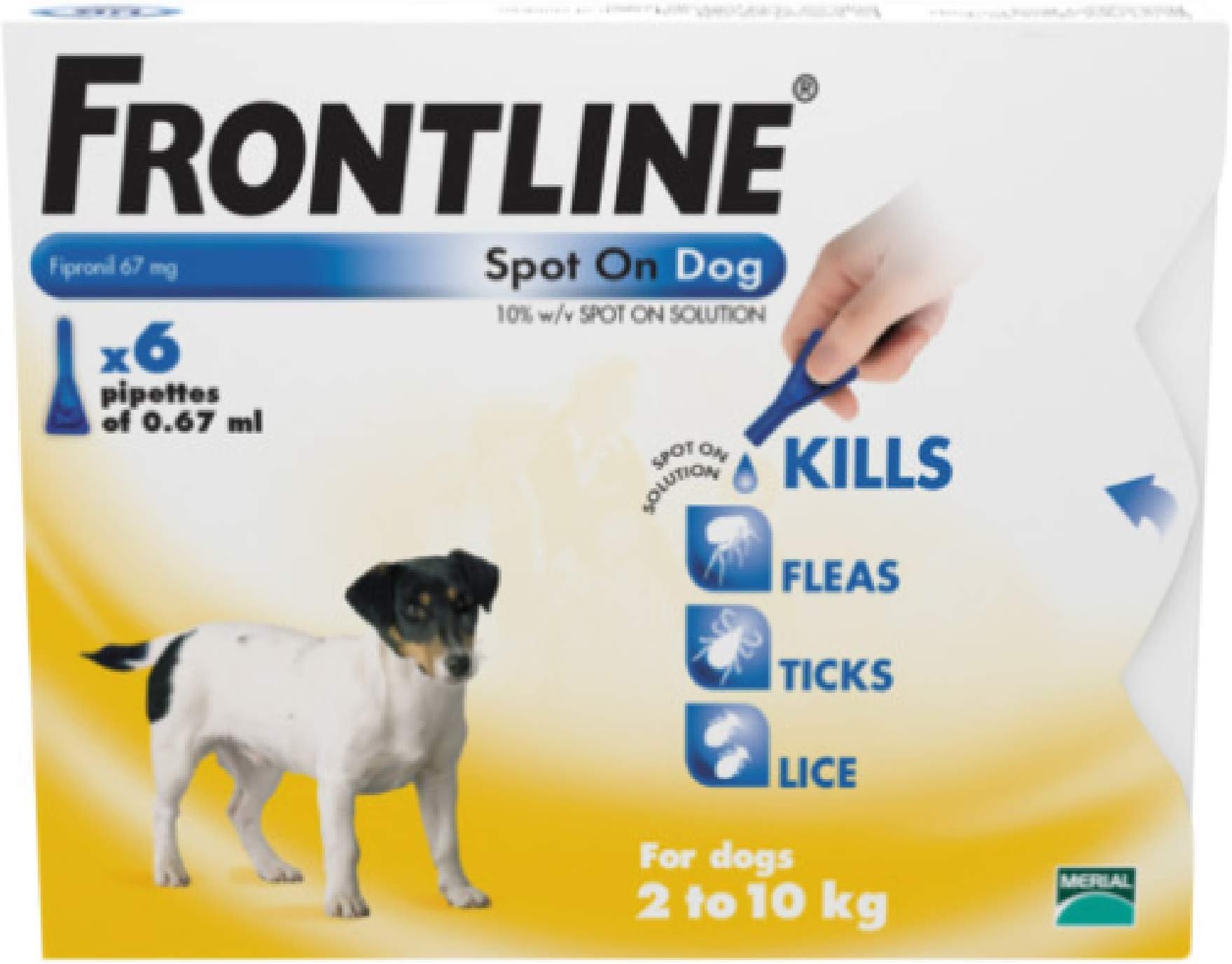 FRONTLINE Plus Flea & Tick Treatment for Small Dogs (2-10 kg) - 3 ...