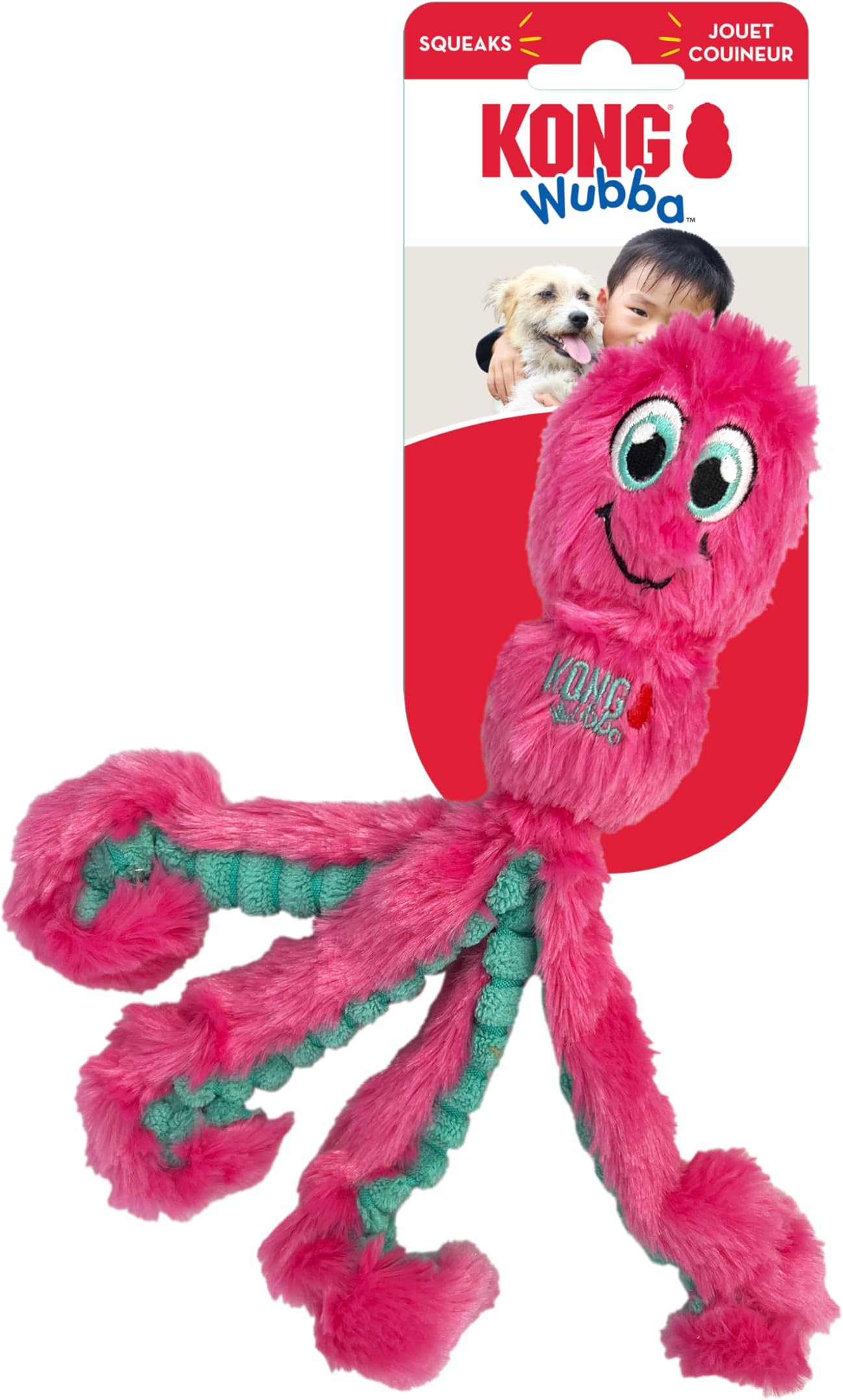 KONG Wubba Dog Toy - Assorted Colours, Small : Amazon.co.uk: Pet Supplies