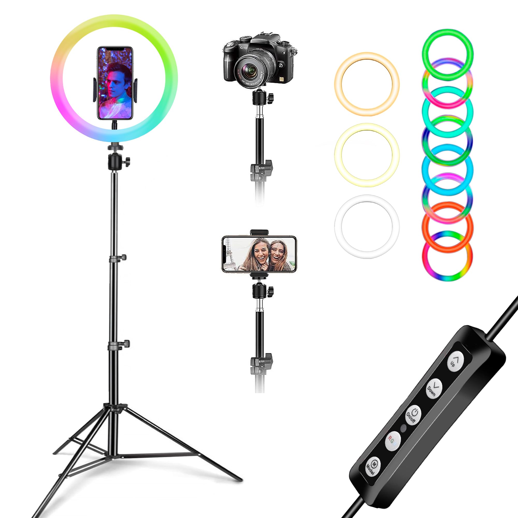 Archy Aro de luz RGB LED 10" Pulgadas Tripie 2 Metros para Foto y Video ...