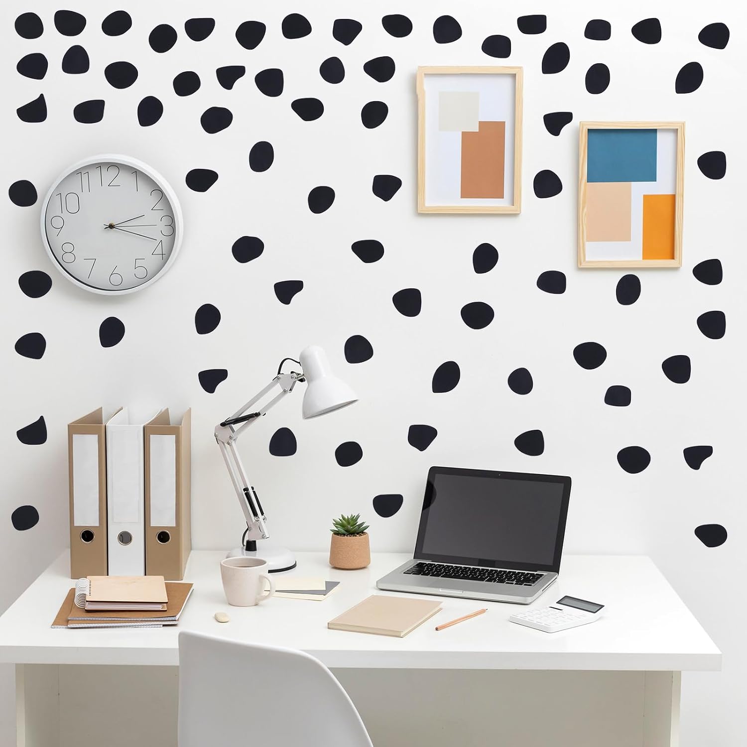 240 PCS Wall Sticker Irregular Polka Dot Wall Decals Black Wall Decals ...