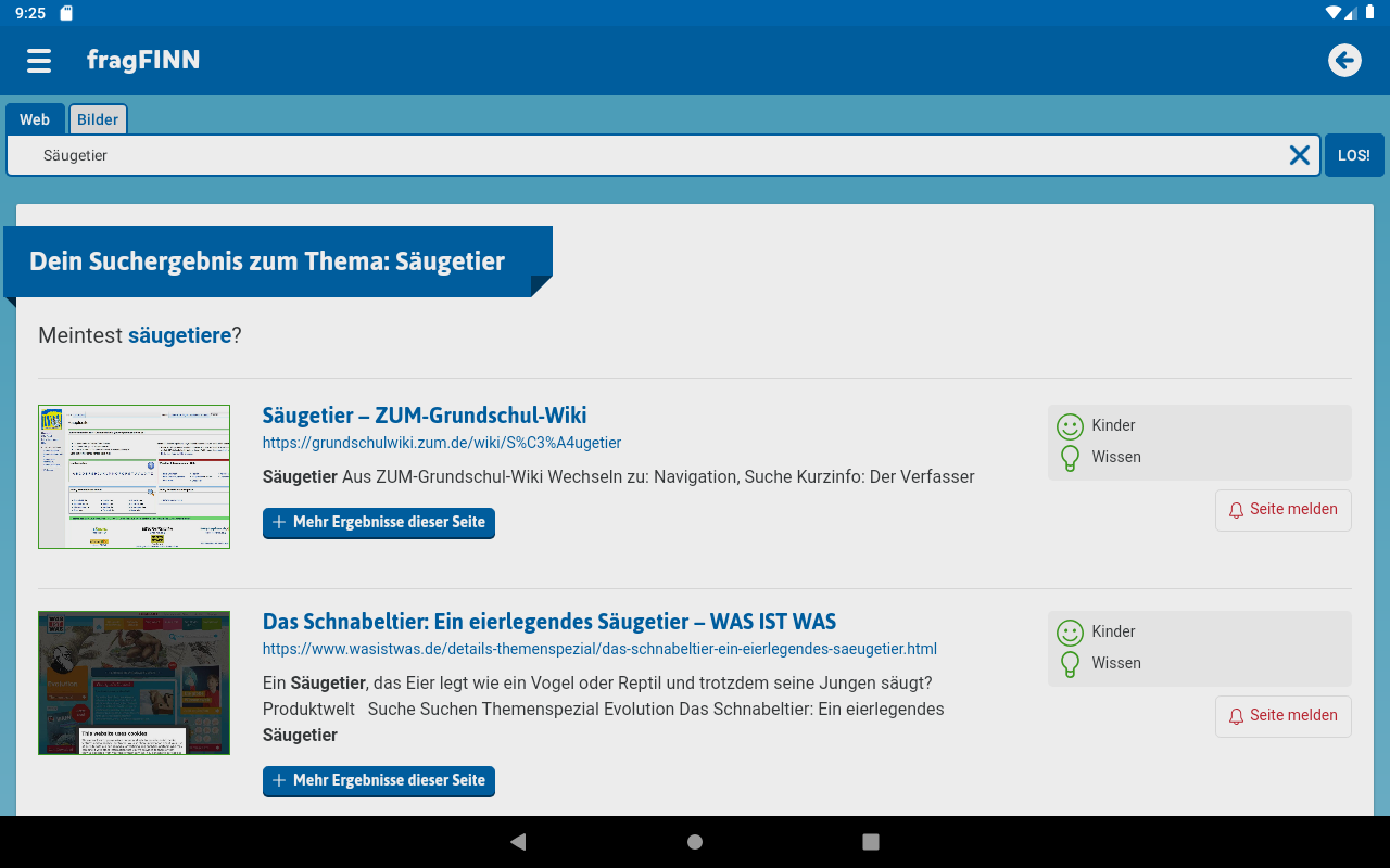 fragFINN - Sichere Suchmaschine für Kinder:www.amazon.com:Appstore for ...