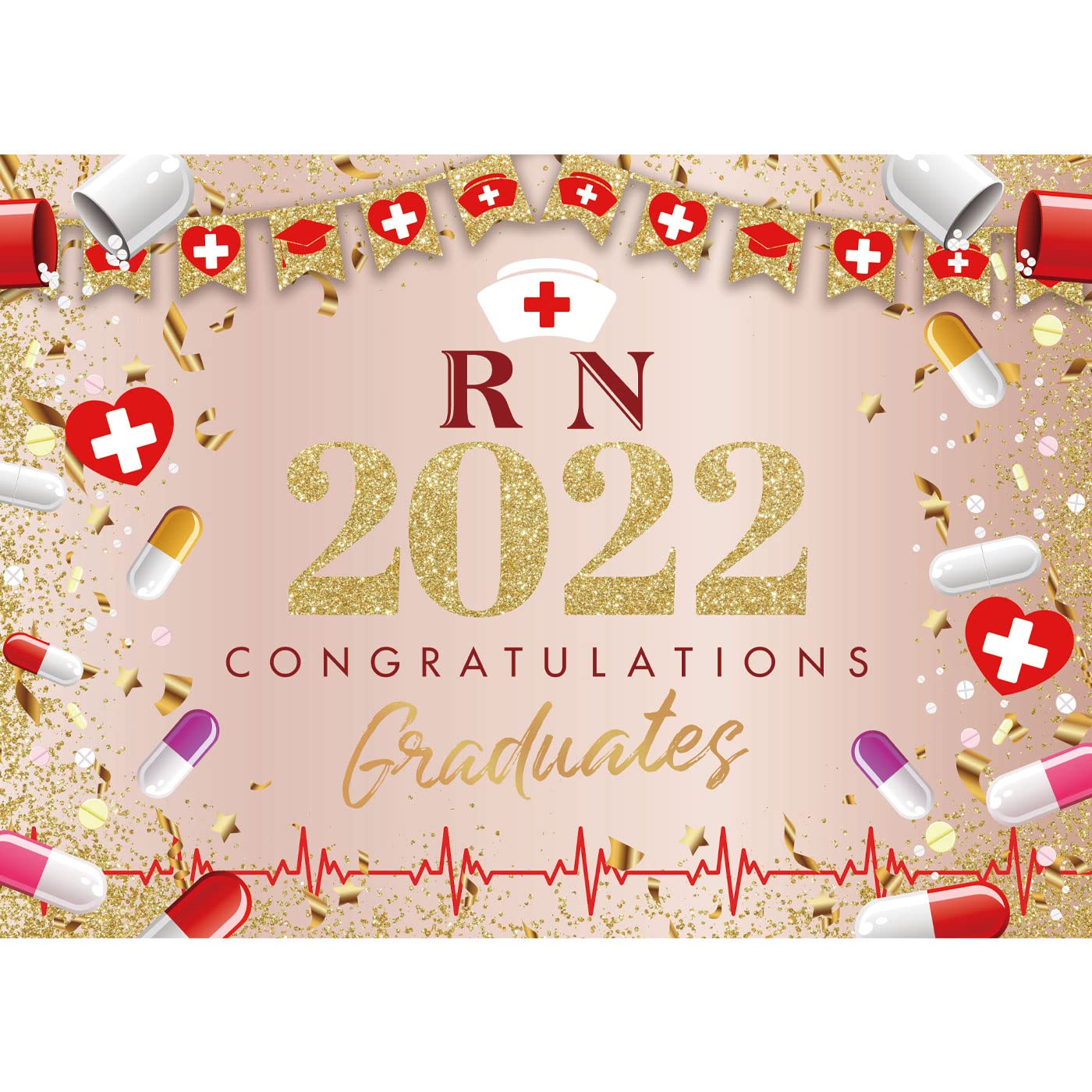 Buy Maijoeyy 7x5ft Nurse Graduation Backdrop for Photography Nursing ...