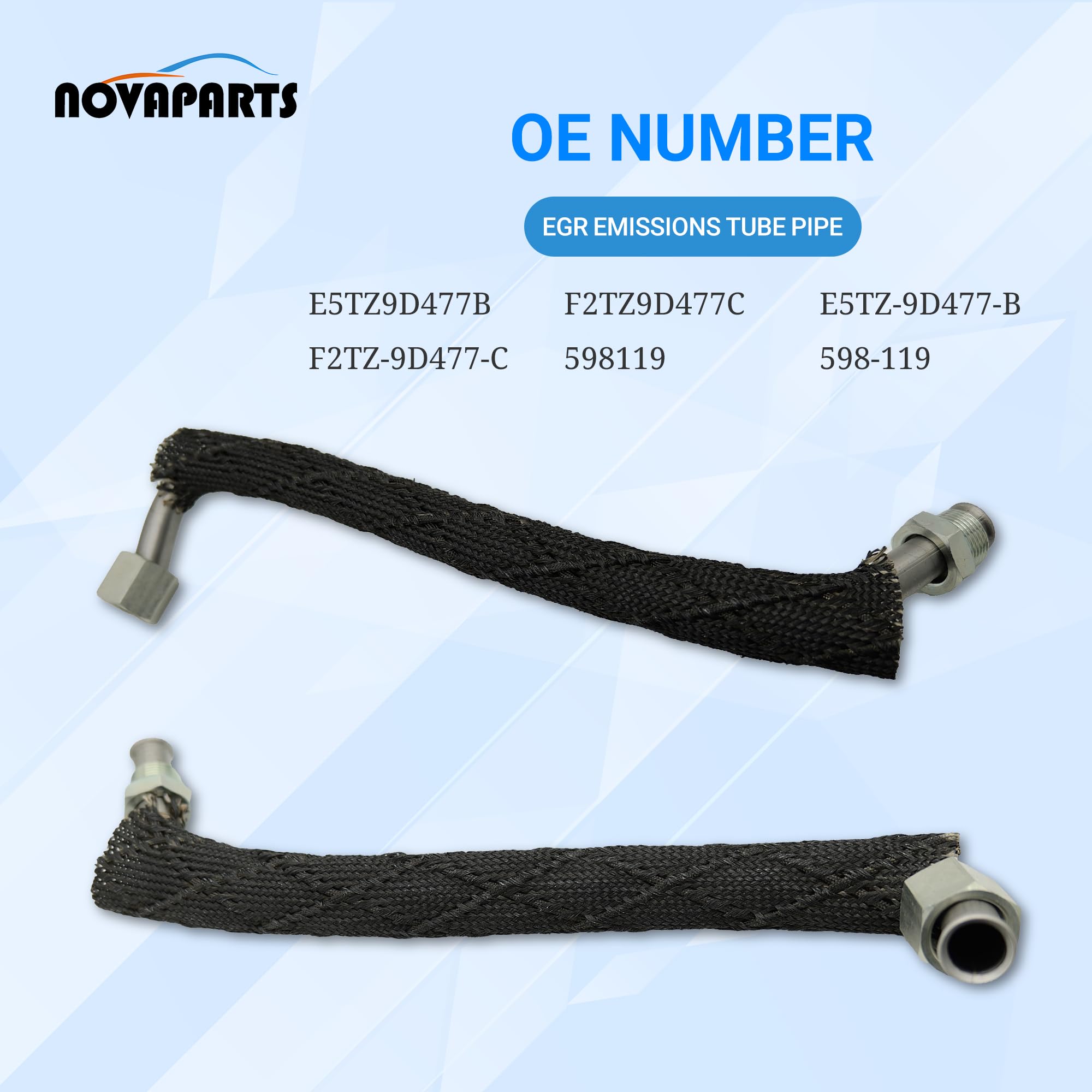 Snapklik.com : EGR Emissions Tube Pipe 598-119 For 1985-1995 Ford F-150 ...