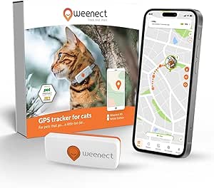 Amazon.com: Weenect Cat XS - GPS Tracker for Cats | Real-time GPS ...