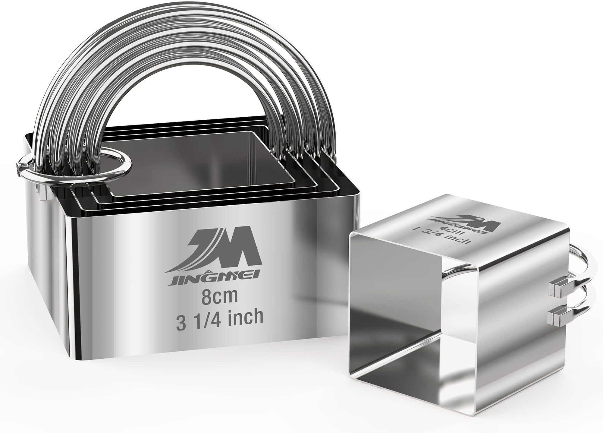 Amazon.com: 25x1”x1" Multi Squares Cookie Cutter (5 x 5 in) | Food Safe ...