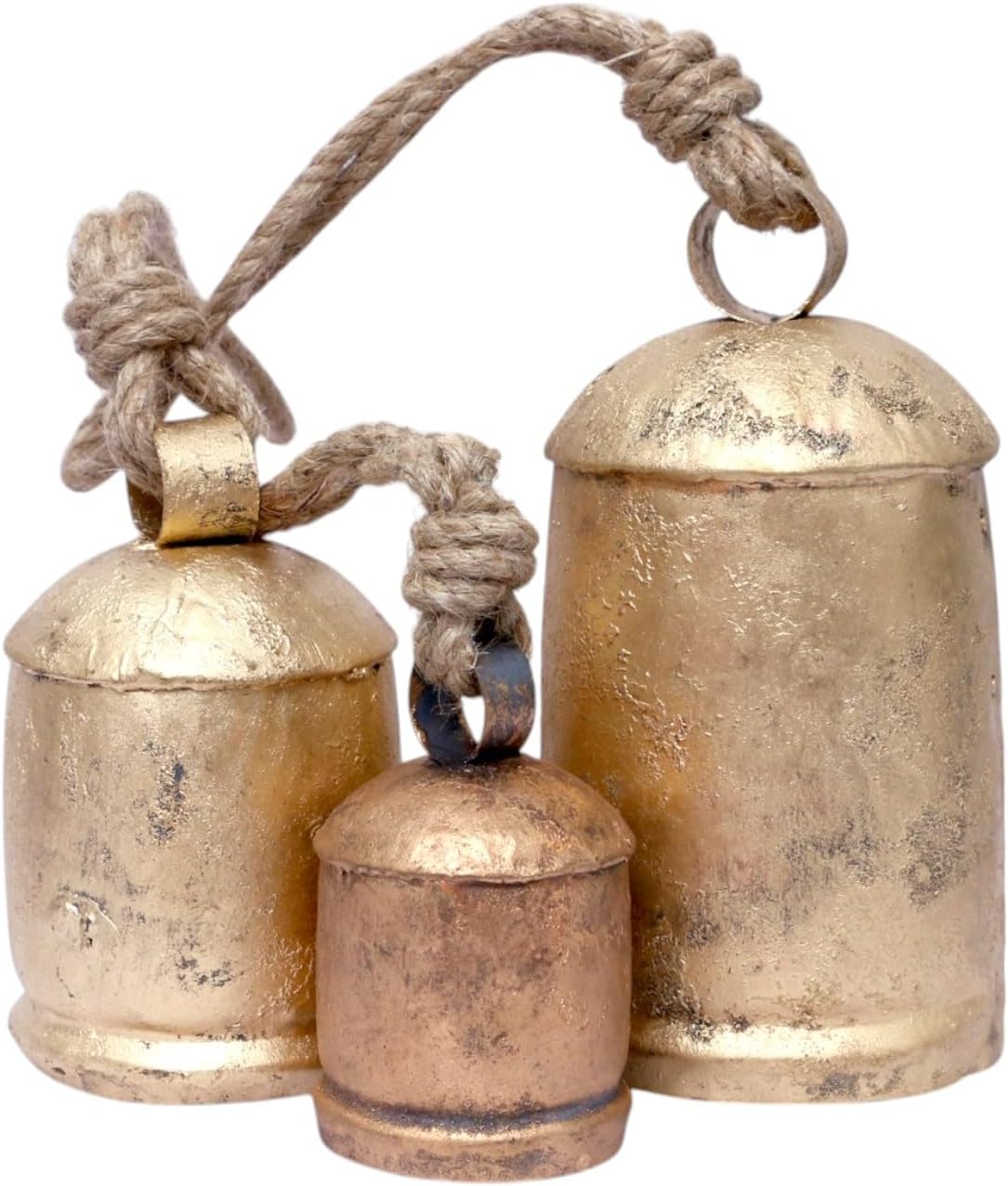 Amazon.com: Decorative Rustic Bells with Rope Handle, Set of 3, Antique ...