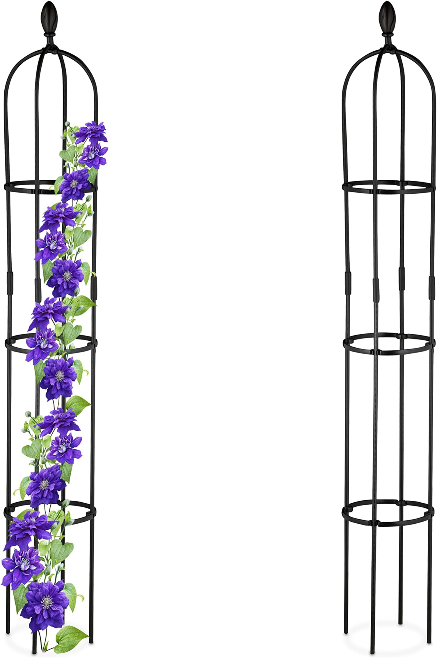 Relaxdays Tuteurs pour rosiers, Lot de 2, 90 cm de Haut, Support pour ...