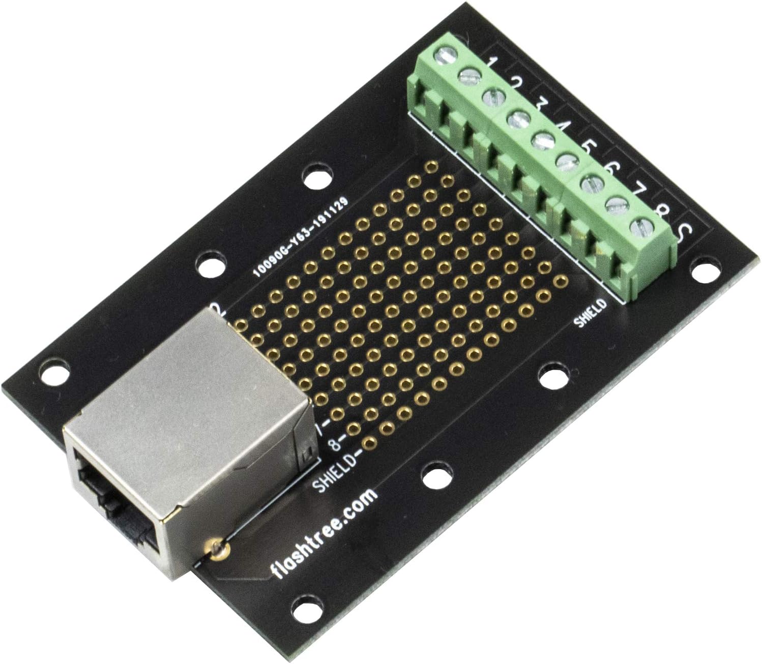 Amazon.com: flashtree RJ45 8P8C Right Angle Shielded Jack Breakout ...