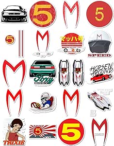 Amazon.com: Stickers 20 Pcs Per Pack Mach Waterproof 5 Aesthetic Vinyl ...