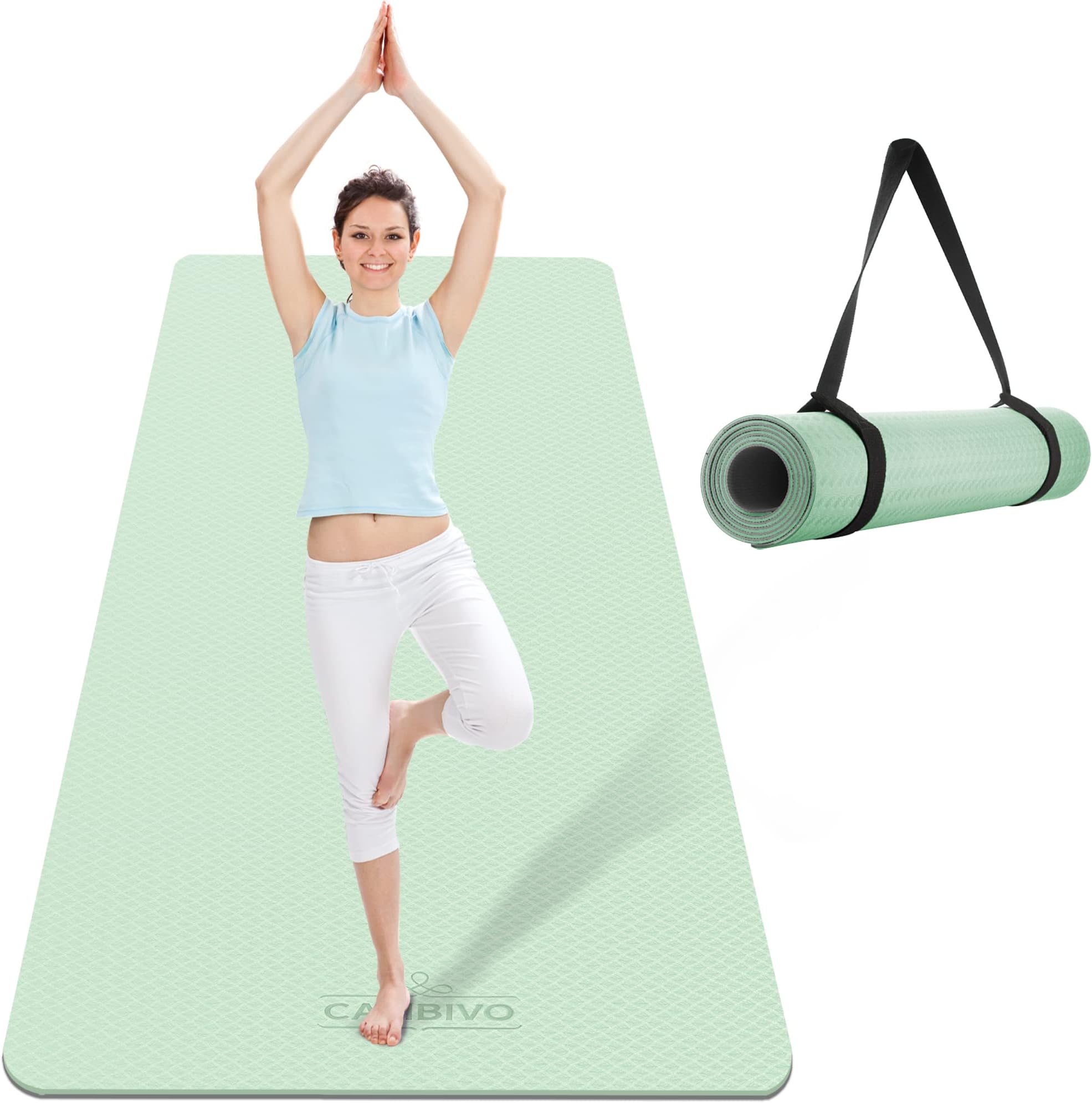 Miramat® - Extra Large Premium Exercise Mat (200 x 120 cm; 7mm Thick ...