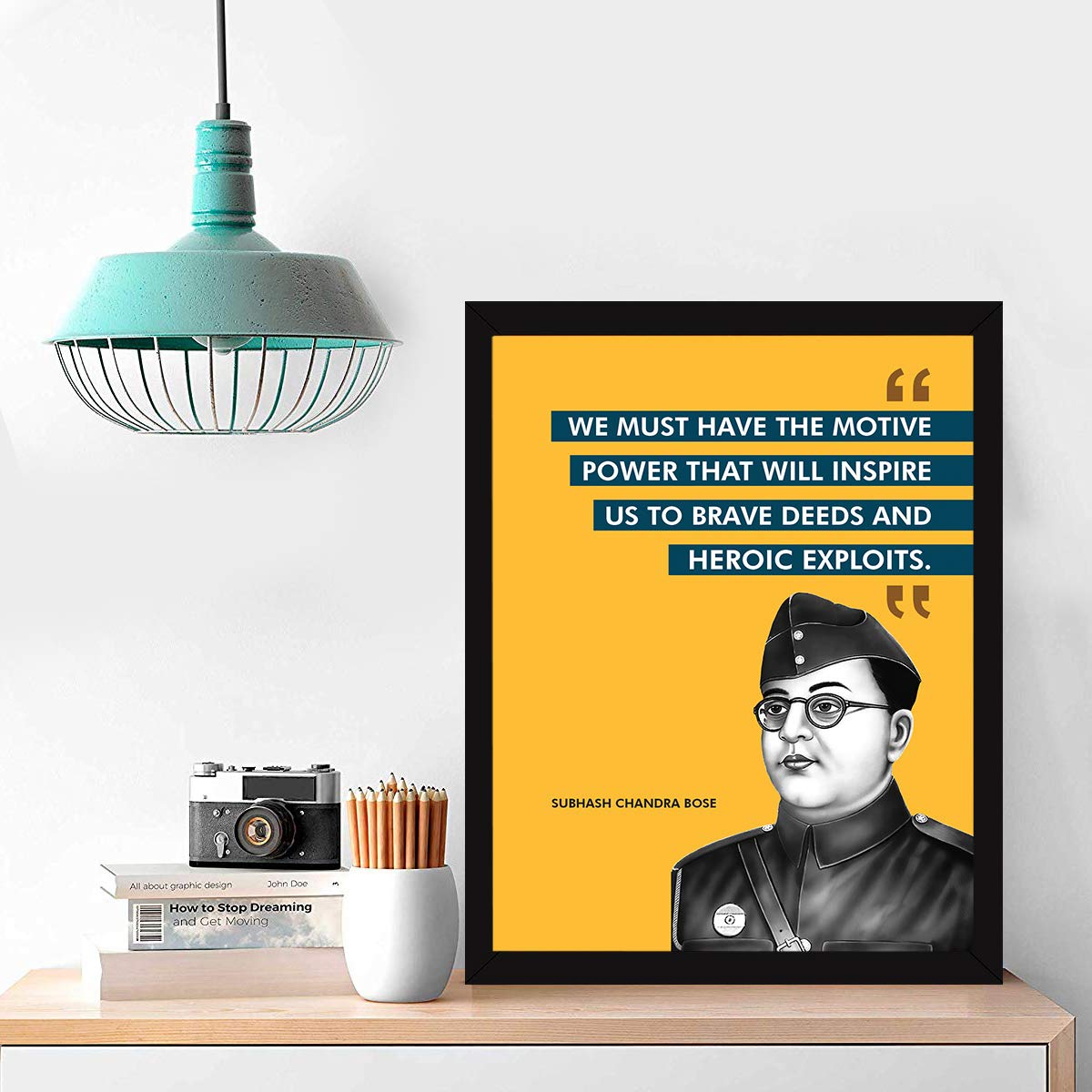 Buy Chaka Chaundh - Subhash Chandra Bose Poster Frame Photo ...