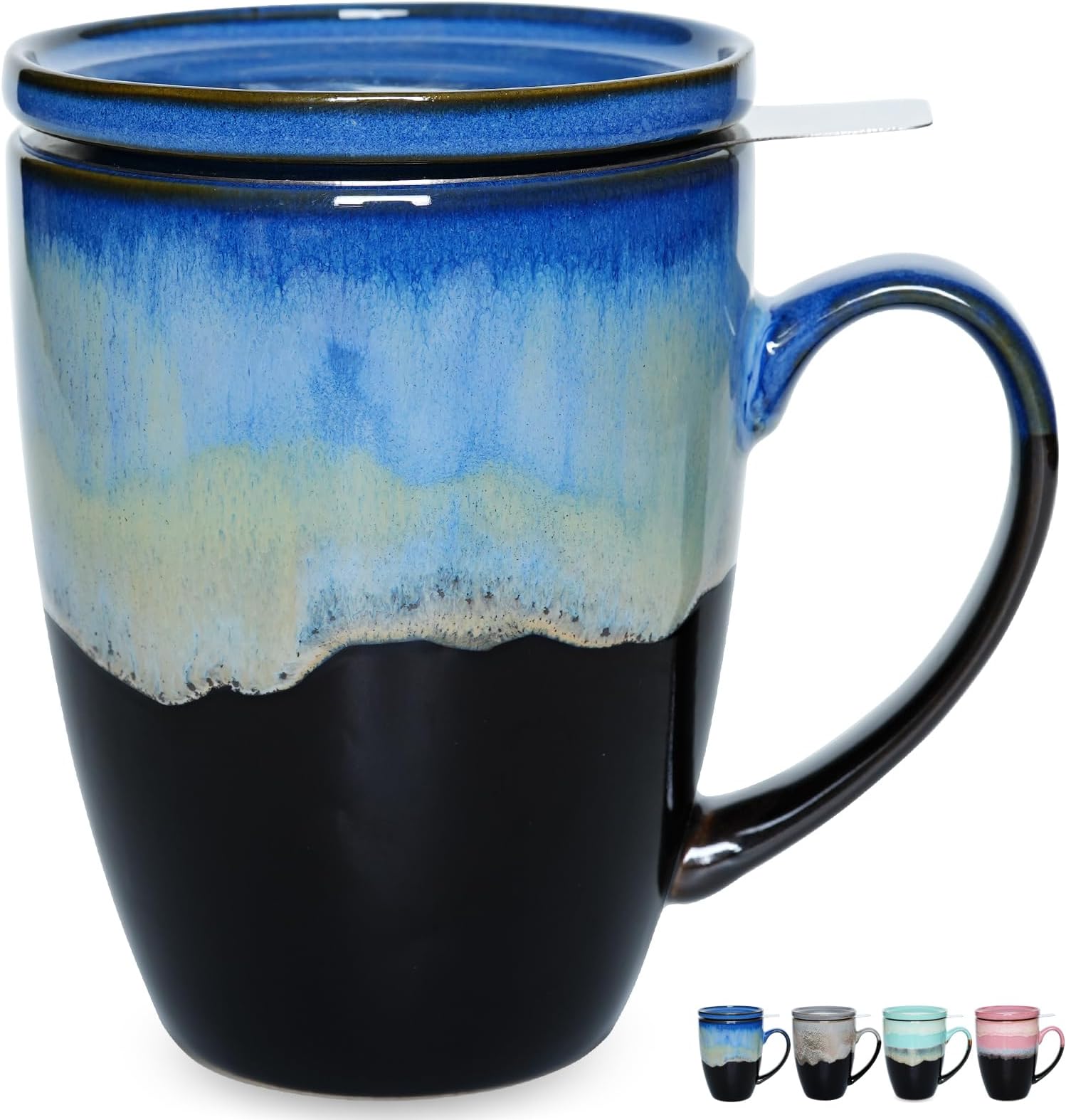 Amazon.com: Mud Pie Vintage Inspired Ceramic Mug Spoon-Par Tea Cup Set ...