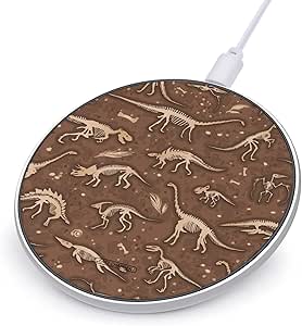 Amazon.com: Dino Skeletons Fossils Charger Pad 10W Round Fast Charging ...