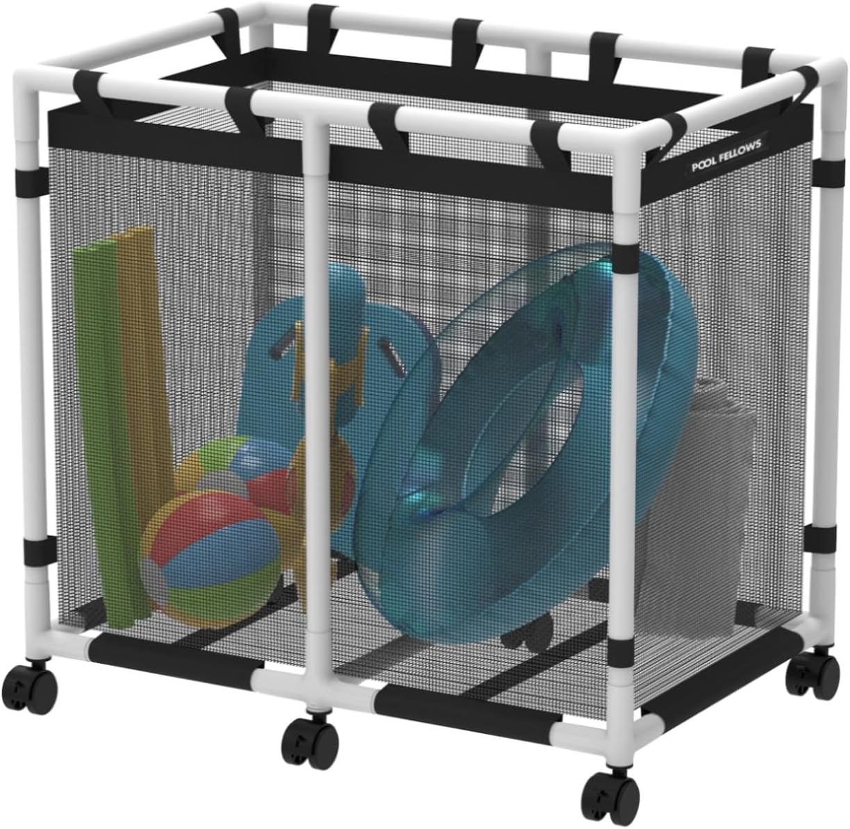 Amazon.com: Essentially Yours Slim Rolling Pool Noodle Storage ...