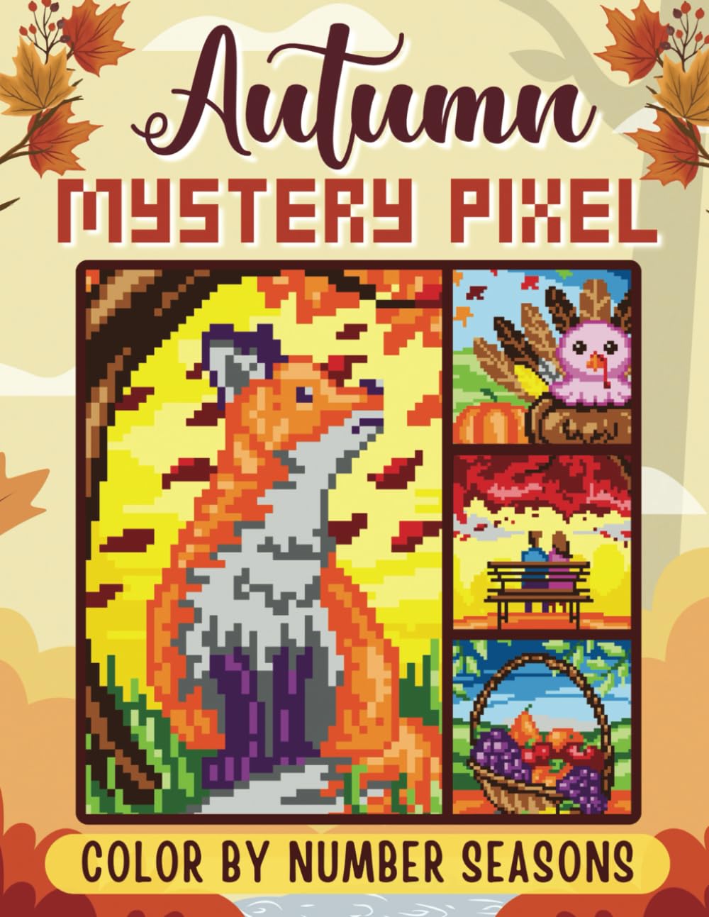 Buy Mystery Pixel Color by Number - Seasons: Autumn: 50 Melancholic ...