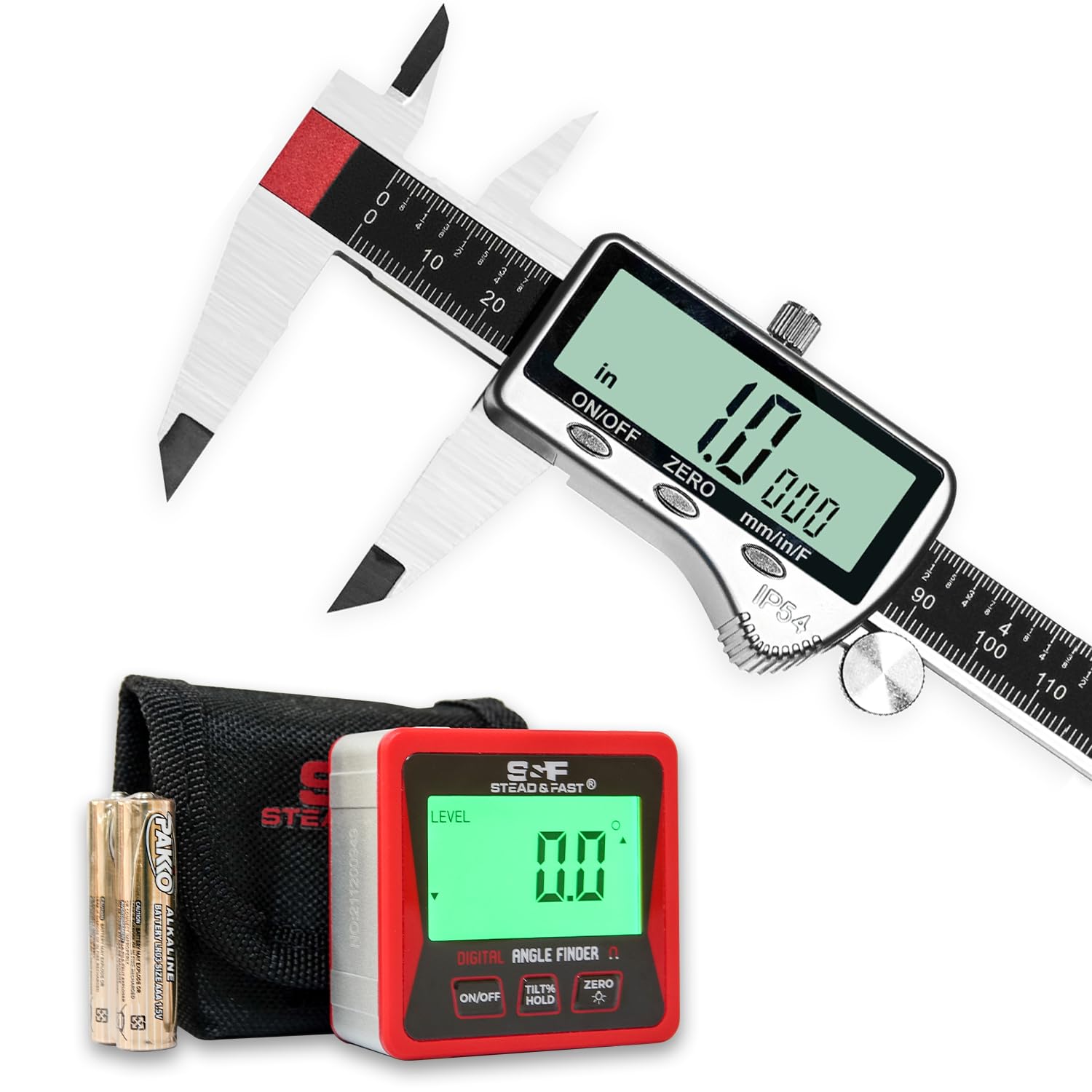 Digital Angle Finder Ruler 7 Inch / 180 mm Stainless Steel with Pouch ...