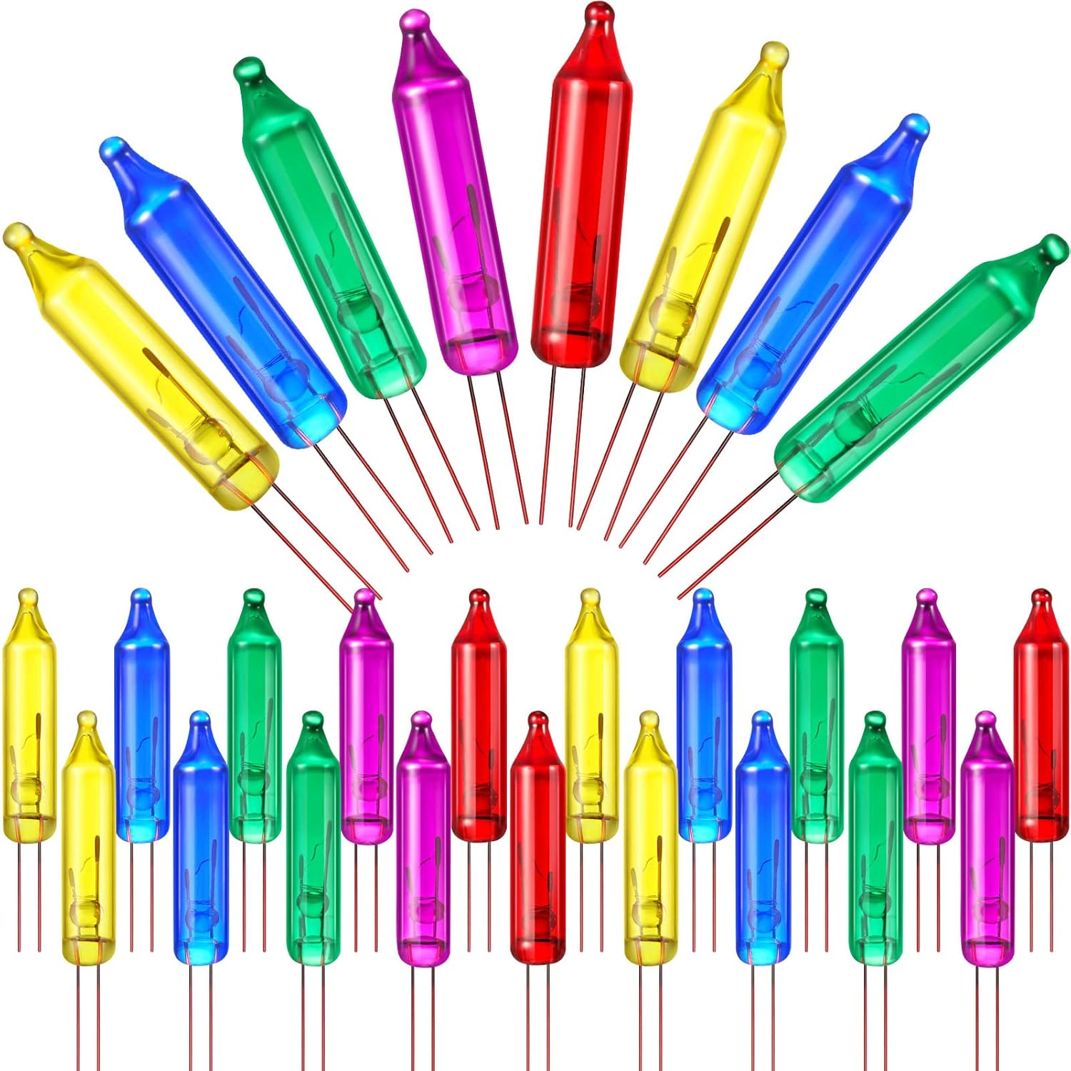 Amazon.com: Remagr 60 Count 6v Mini Christmas Replacement Lights Bulbs ...