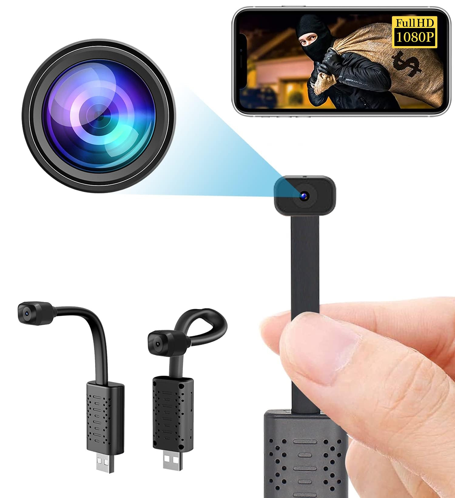 Amazon.com : Smallest Wireless Spy Camera WiFi, HD1080P Baby Monitor ...