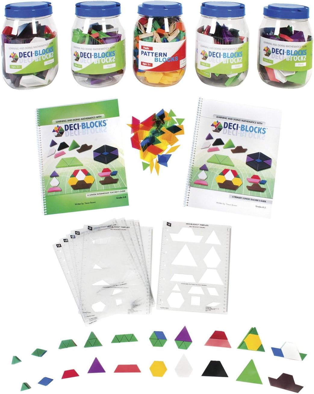 Amazon.com: School Specialty Deci-Blocks Hollow Plastic Group Set ...