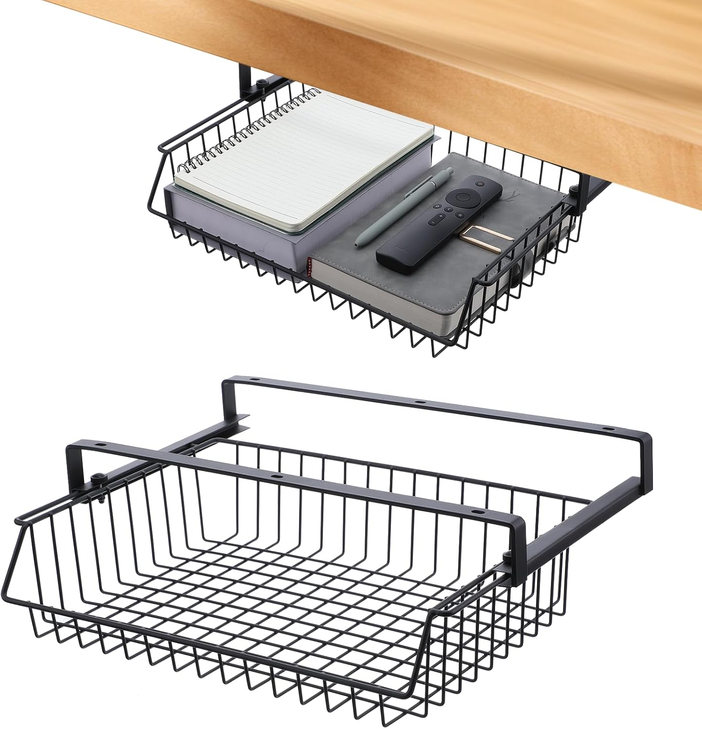 Amazon.com: mekueeex Under Desk Drawer, Slide Out Design,No Drill Metal ...
