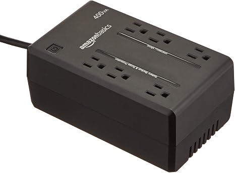 Amazon.com: Amazon Basics Standby UPS 400VA 255W Surge Protector ...