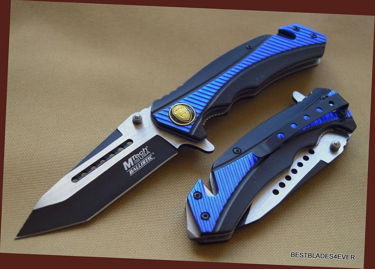 Amazon.com: Mtech Spring Assisted Police Tactical Knife Rescue Combat ...