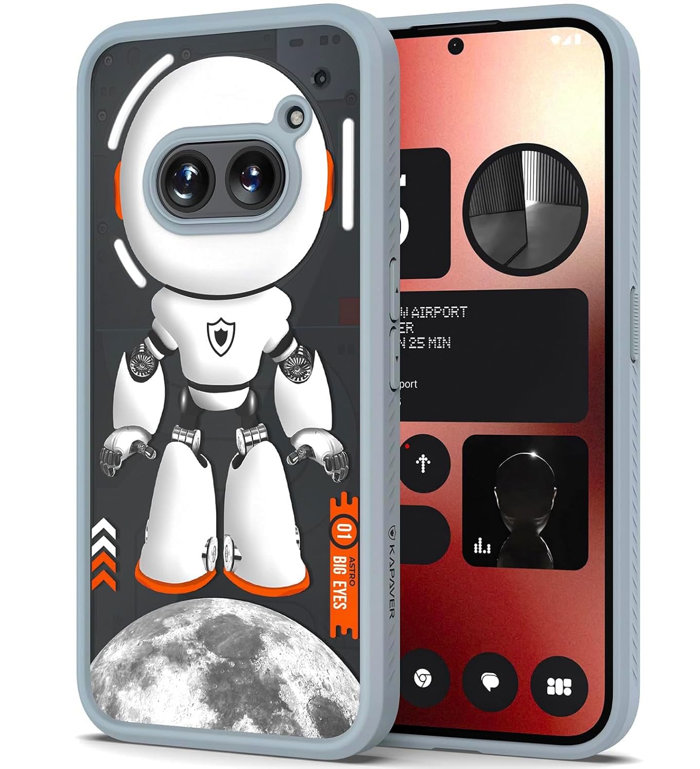 KAPAVER Thermoplastic Polyurethane Astro Big Eyes Back Cover Case For ...
