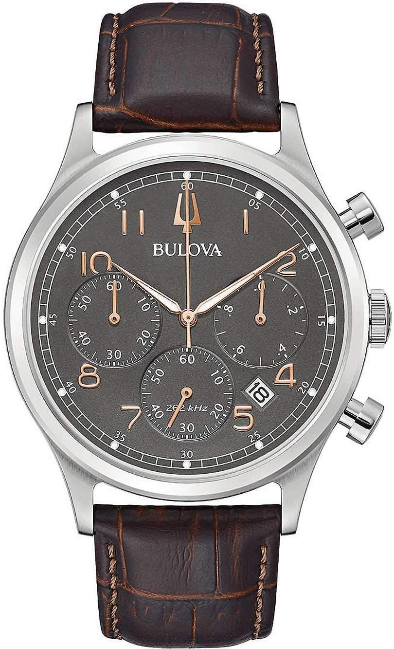 Bulova CURV 98A231 - Reloj cronógrafo para hombre, Marrón, Cronógrafo ...